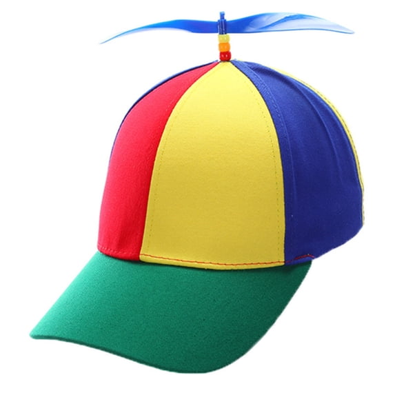 Adult Rainbow Propeller Hat, Spinning Helicopter, Adjustable Snapback ...