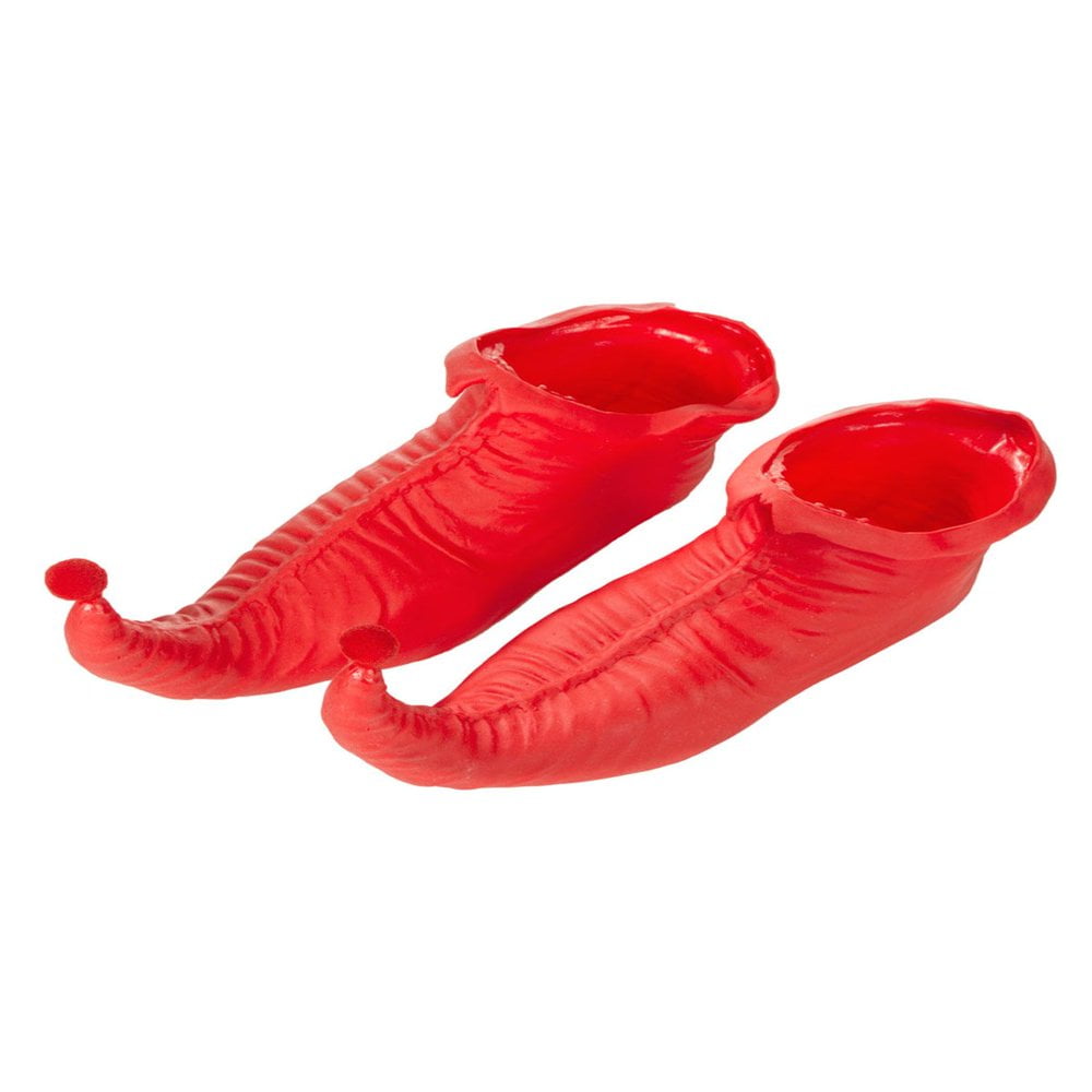 Adult Red Elf Shoes - Walmart.com