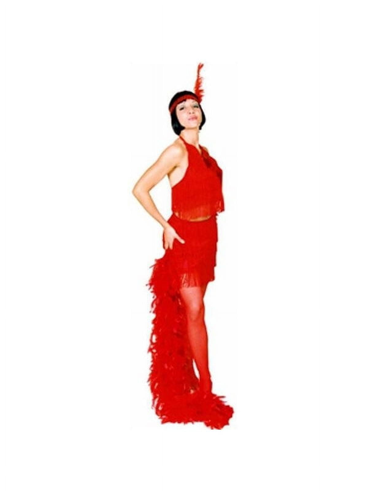 Adult Red Sexy Flapper Costume - Walmart.com