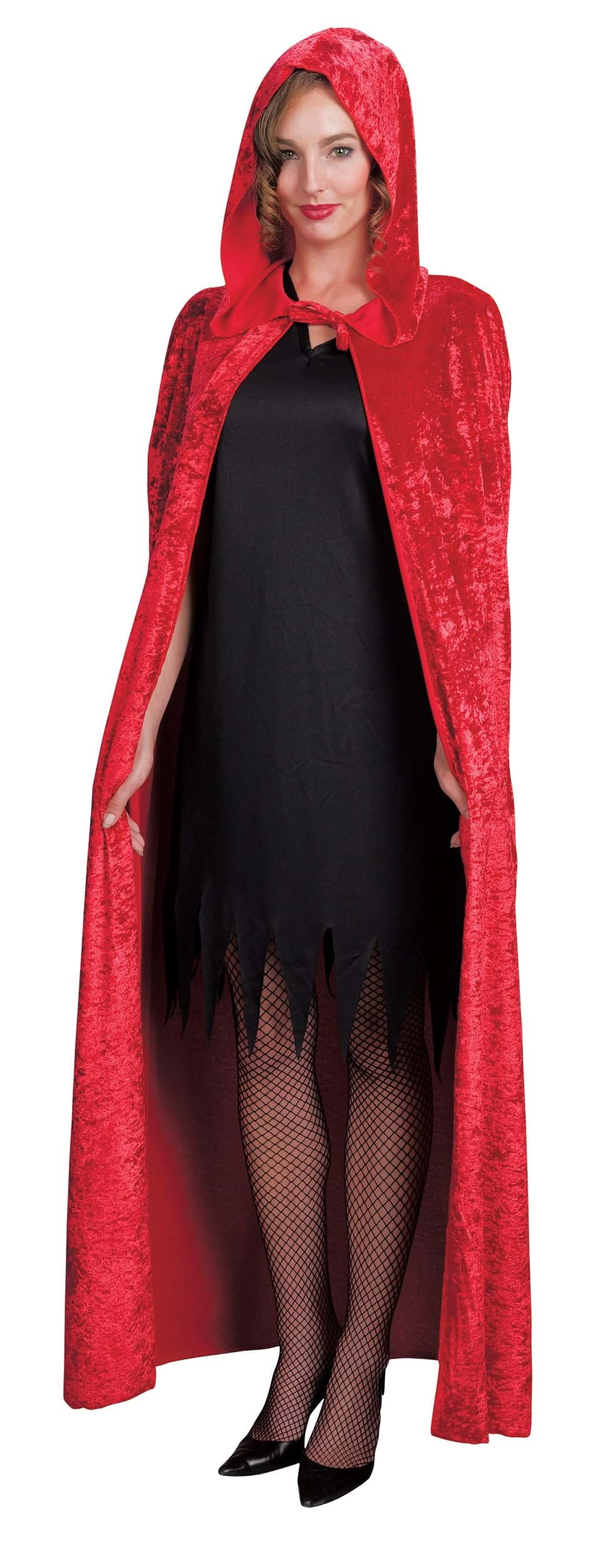 Adult Red Velveteen Cape - Walmart.com
