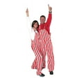 Adult Red & White Striped Game Bibs Overalls, X-Small - Walmart.com