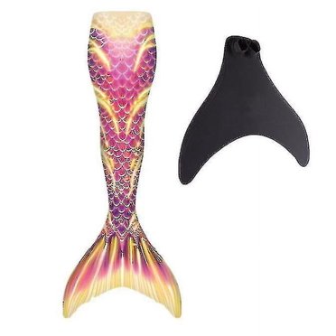Fin Fun Fantasy Mermaid Tail for Kids, Swimmable Tail with Monofin ...