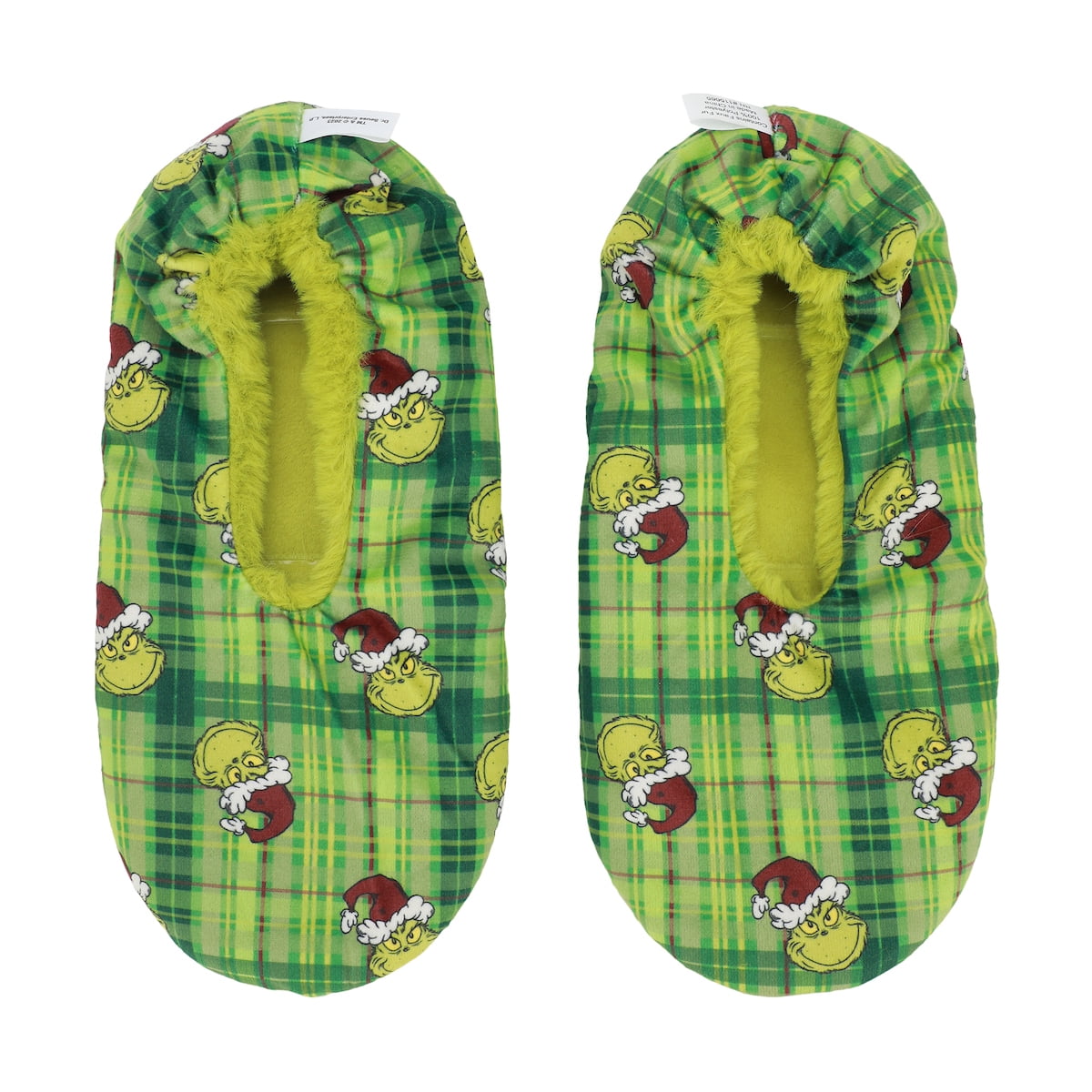 Adult Reversible Grinch Slipper Socks-S/M - Walmart.com