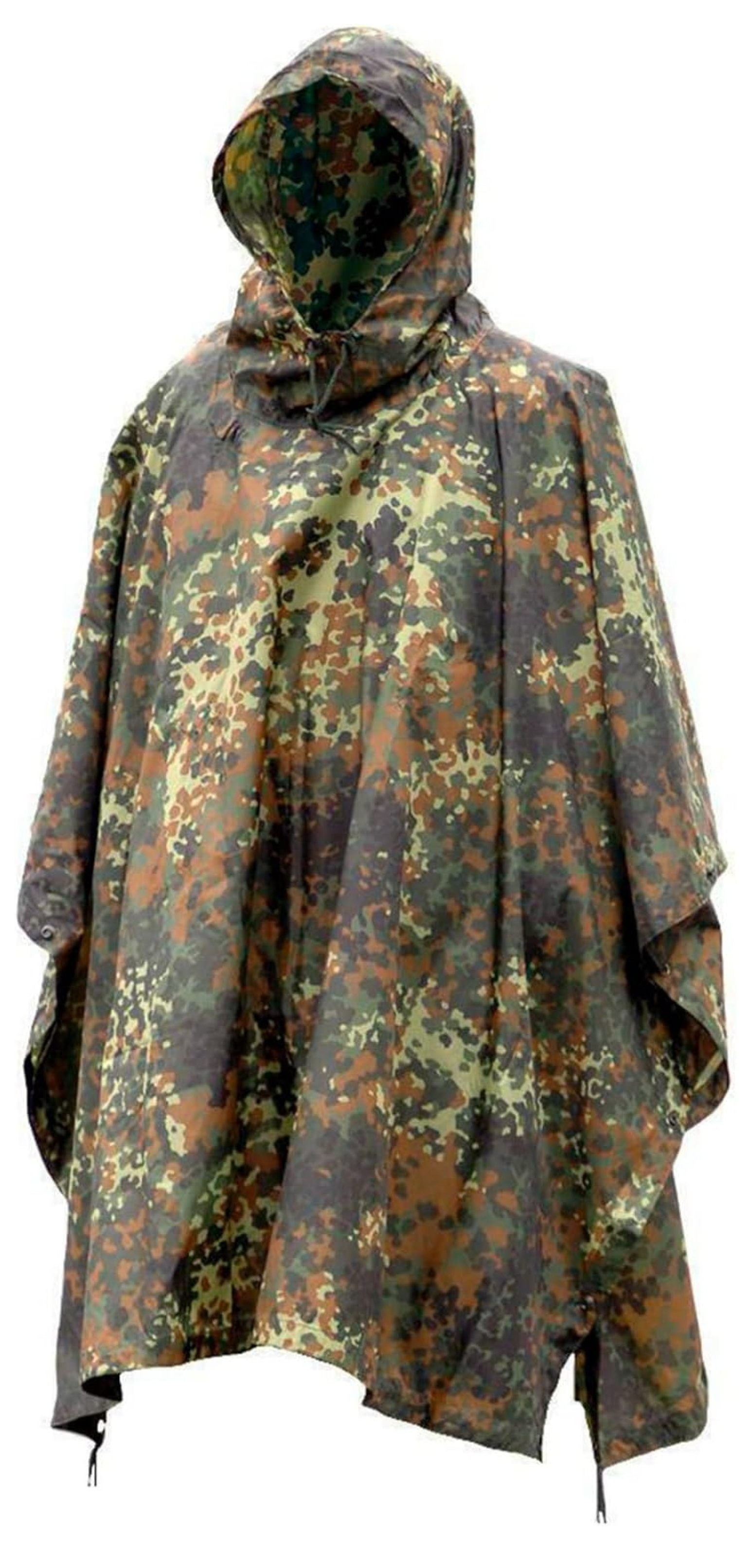 Adult Ripstop Wet Weather Lightweight Waterproof Multi-Use Rain Poncho ...