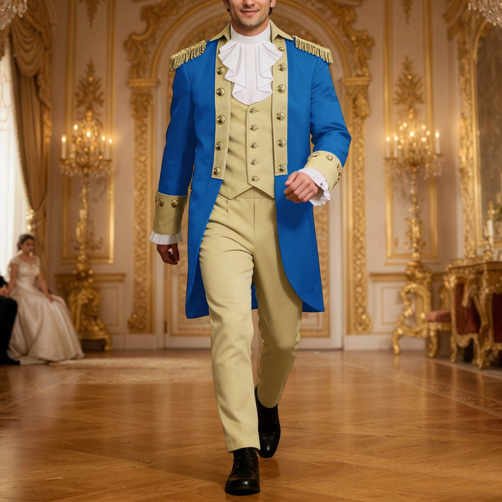 Adult Role Play Dress Up Medieval Vintage Gown for Stage Performance ...