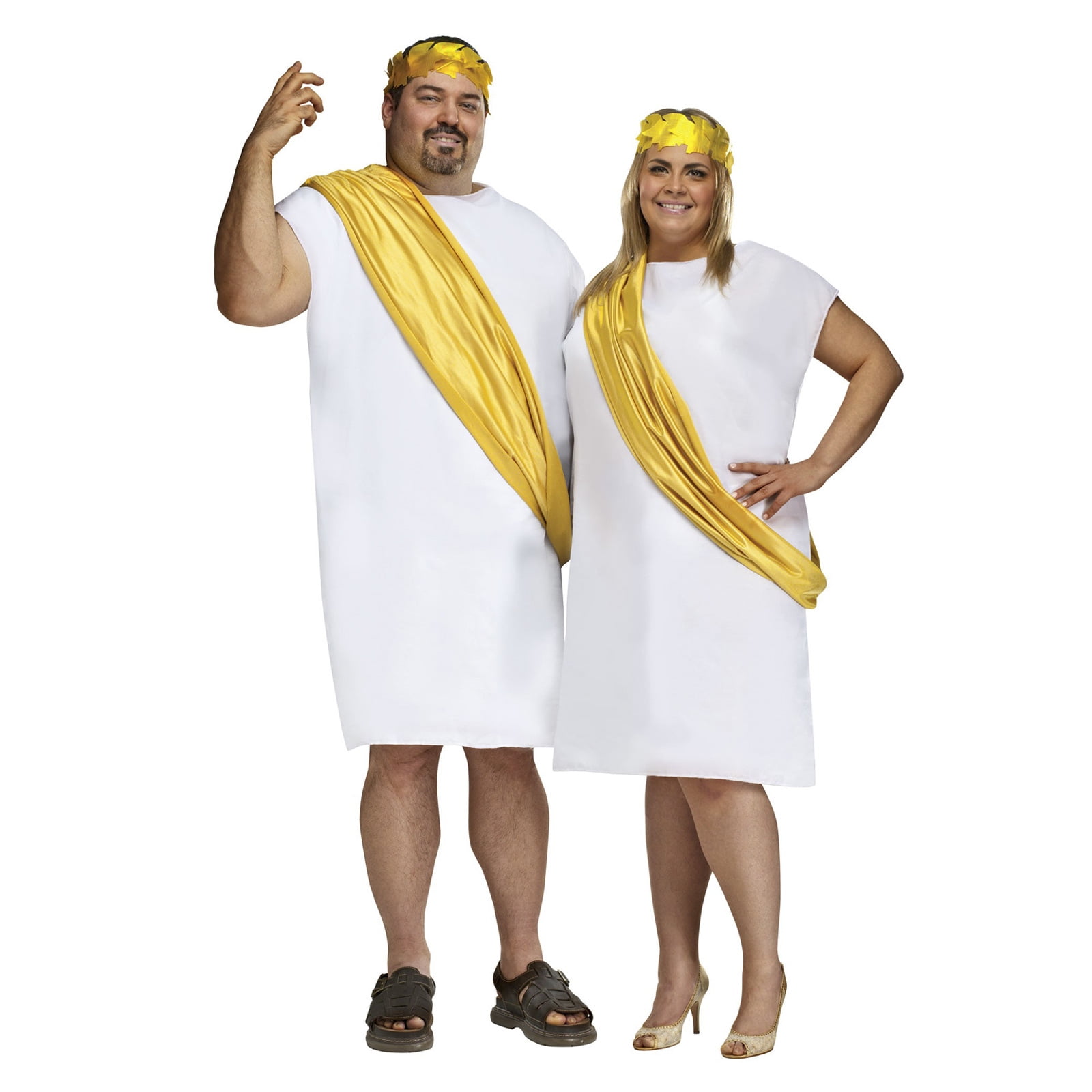 Adult Roman Greek Toga Fancy Costume - Walmart.com