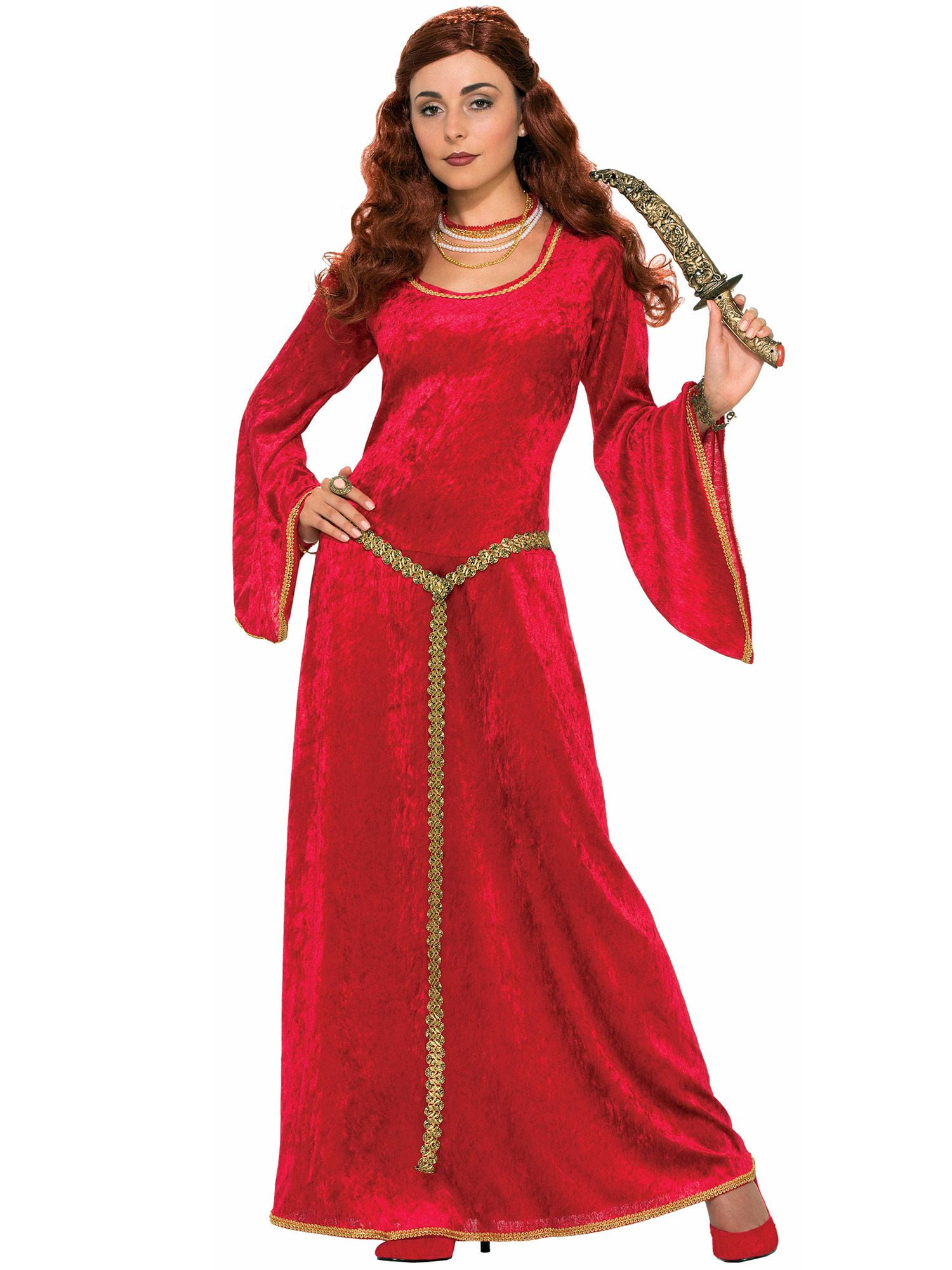 Adult Ruby Sorceress Renaissance Costume Renn Faire Ren Fair - Walmart.com