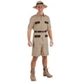 FUN Costumes Safari Explorer Costume for Adults, Khaki Shirt and Shorts ...