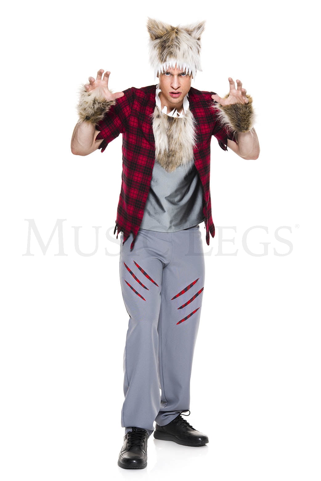 Adult Savage Man Werewolf Costume - Walmart.com