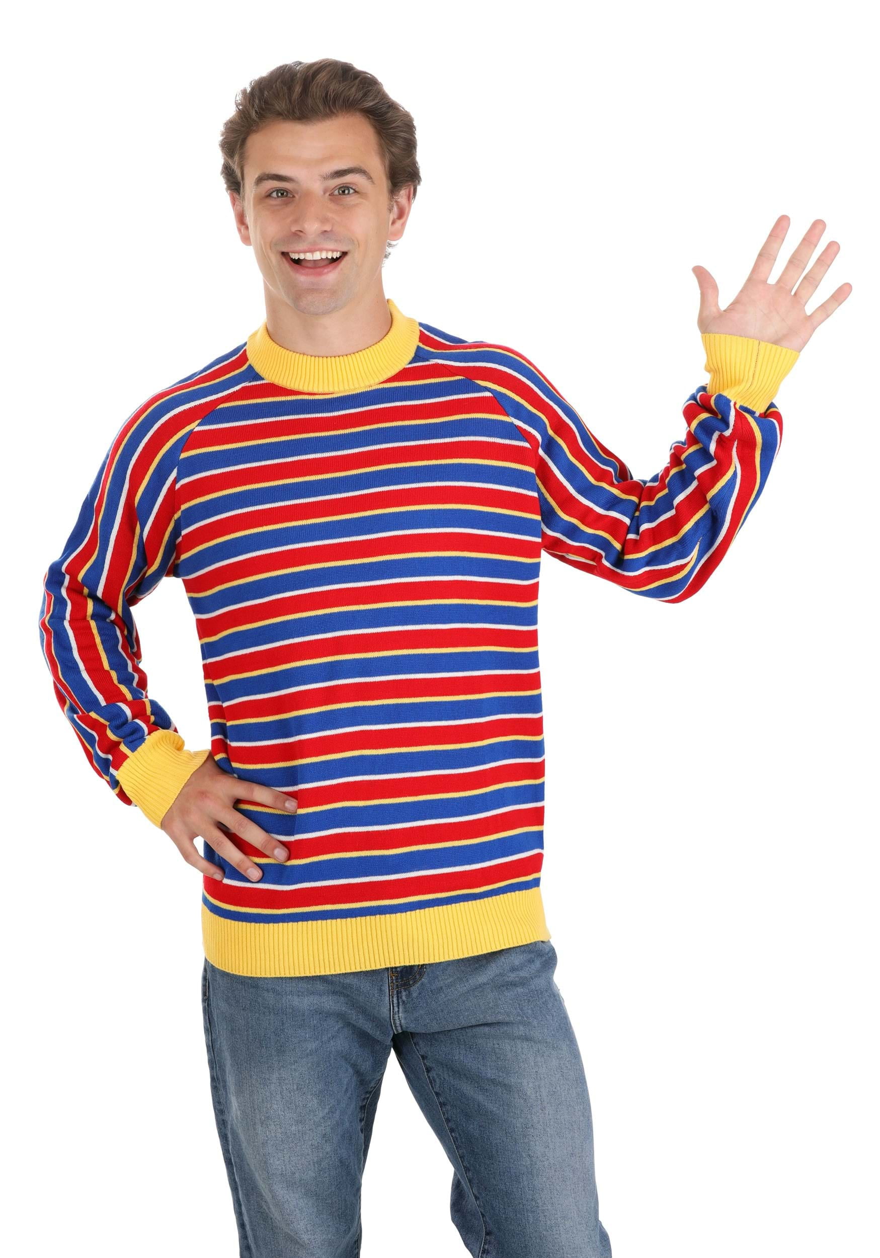 Officially Licensed Adult Sesame Street Ernie Cosplay Knit Sweater ...