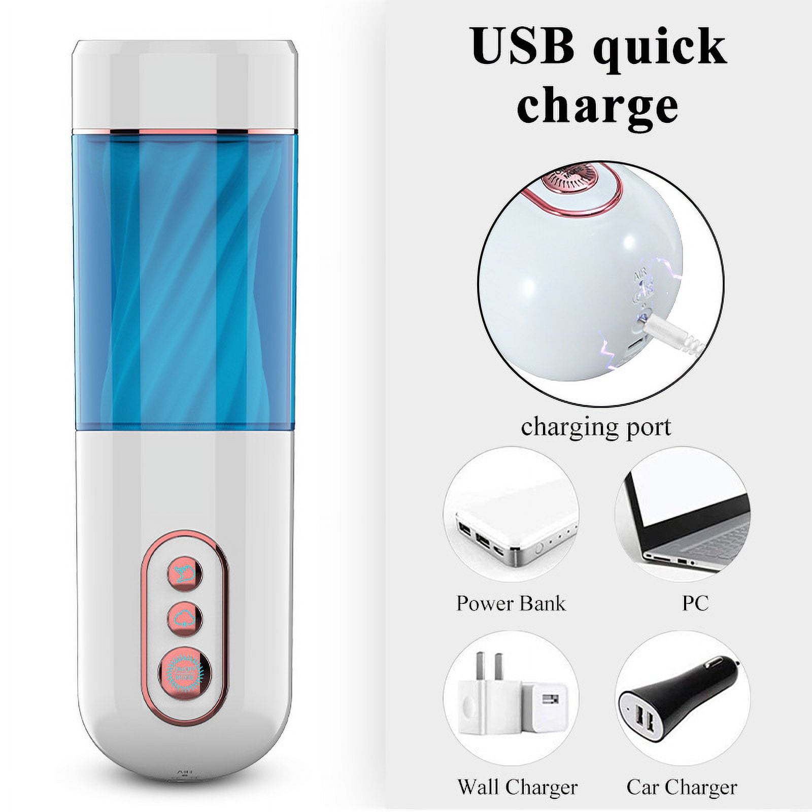 Adult Sex Toy Airplane Cup Mens Fully Automatic Telescopic Rotating