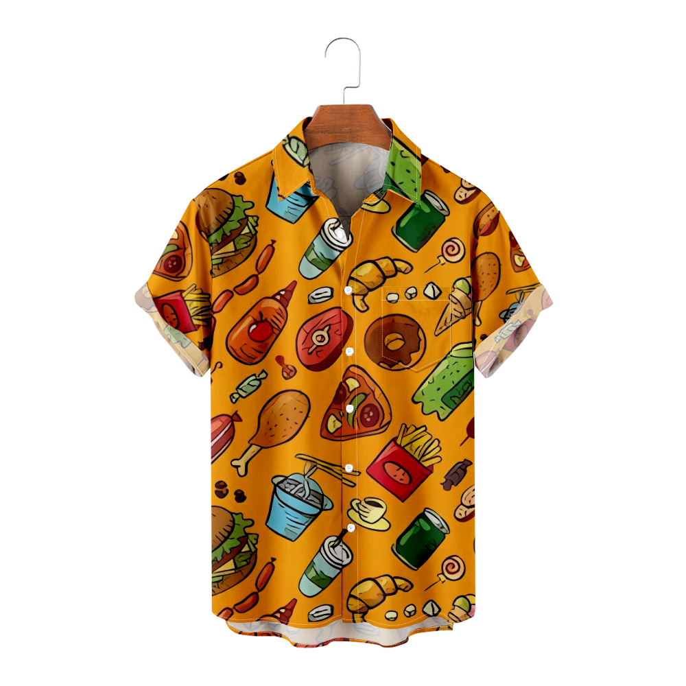 Adult Shirt Food Graphic Prints Modern Art Painted Animation Print ...