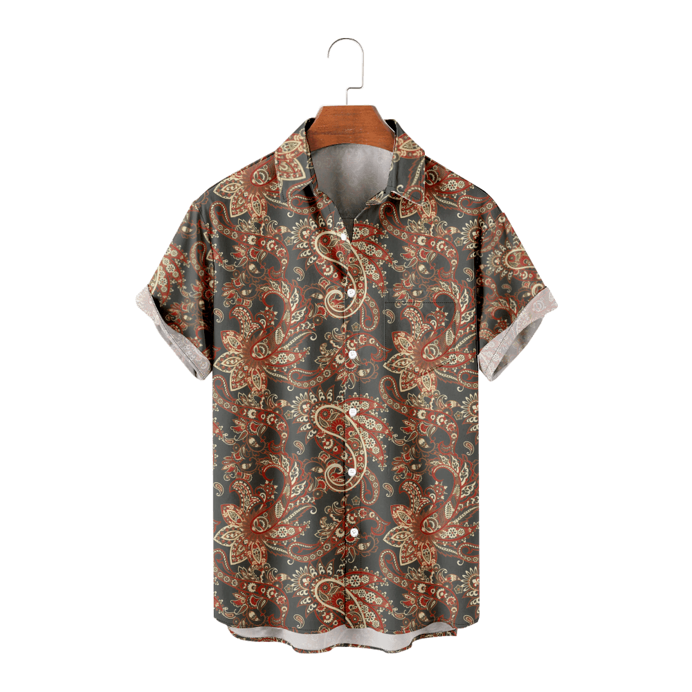 Adult Shirt Paisley Tribal Awesome Breathable Animation Paint Shirt for ...