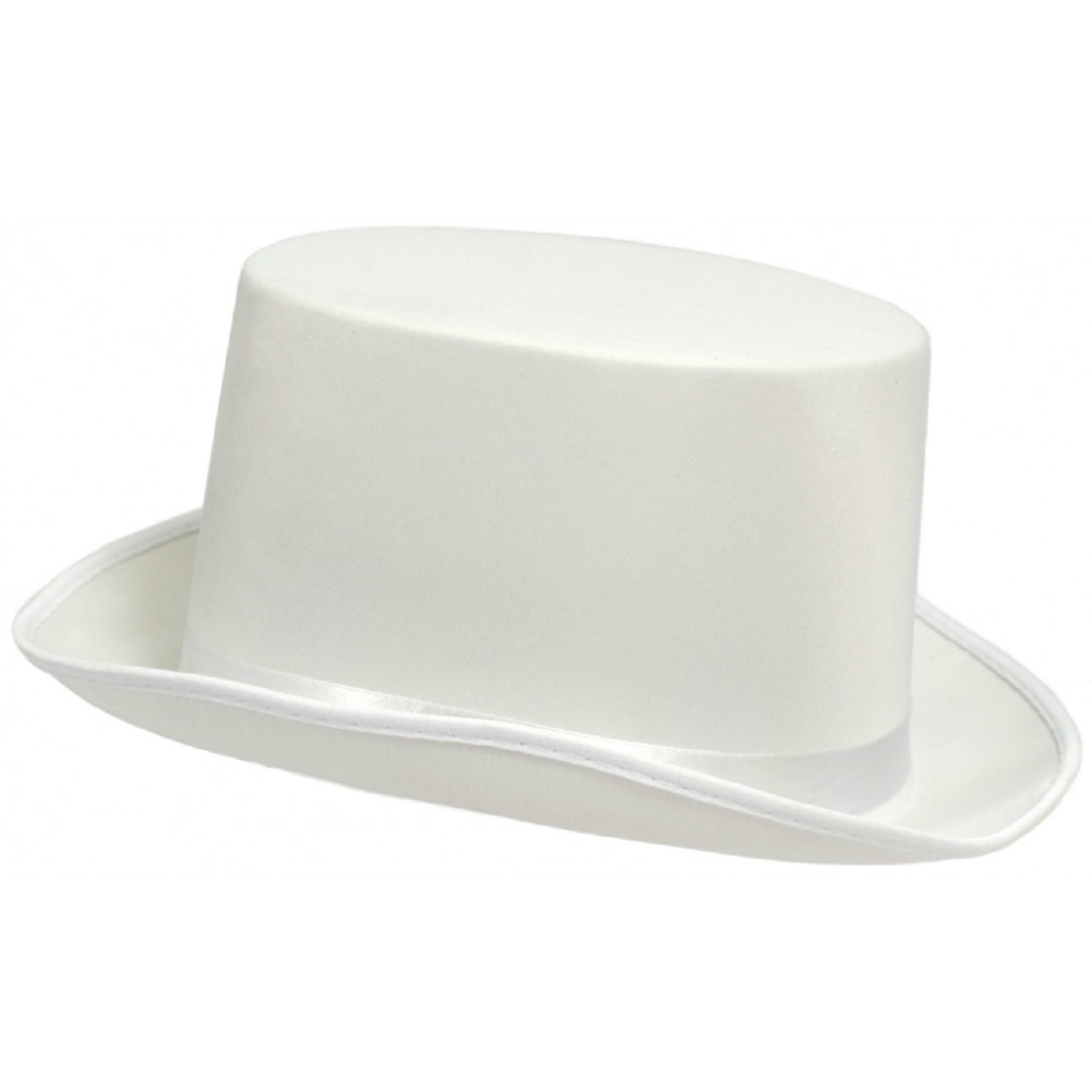 Adult Silk White Top Hat Theatrical Roaring 20's Adult Costume ...