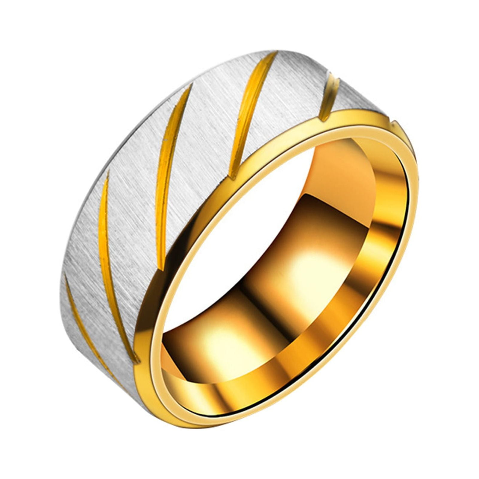 Adult Simple inner Double Woman Rings Edge Batch Flower Twill Alt Rings Horizontal Sand Ring ...