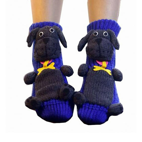 Adult Size Cartoon House Socks Slip Resistant Bottom Extra Warmth For ...