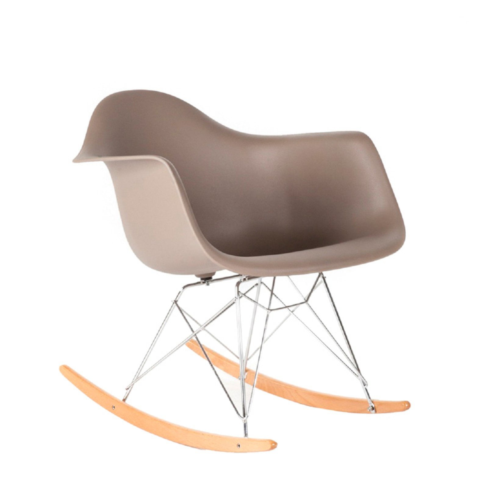 Adult Sized Mid Century Rocking Chair with Arms - Walmart.com