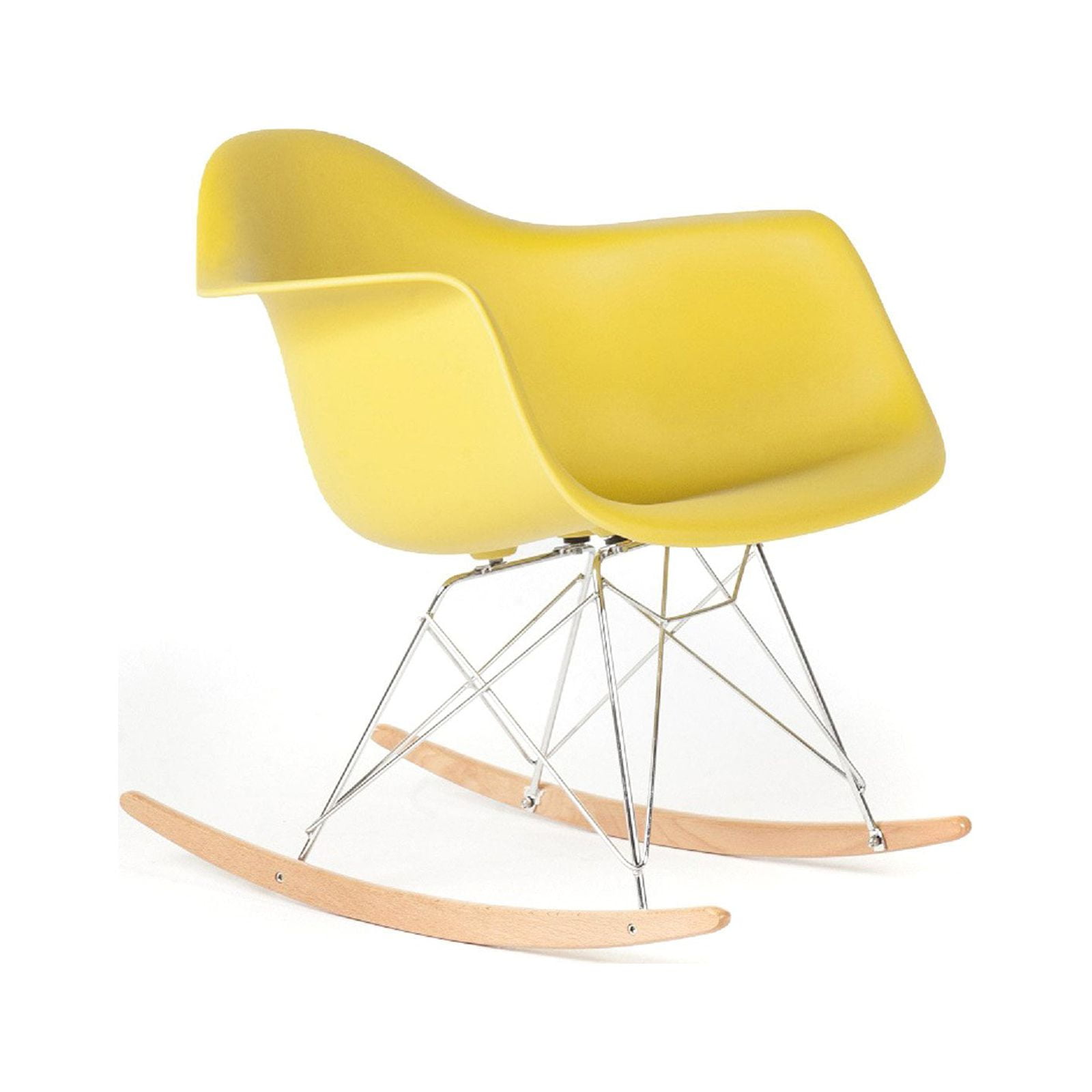 Adult Sized Mid Century Rocking Chair with Arms - Walmart.com
