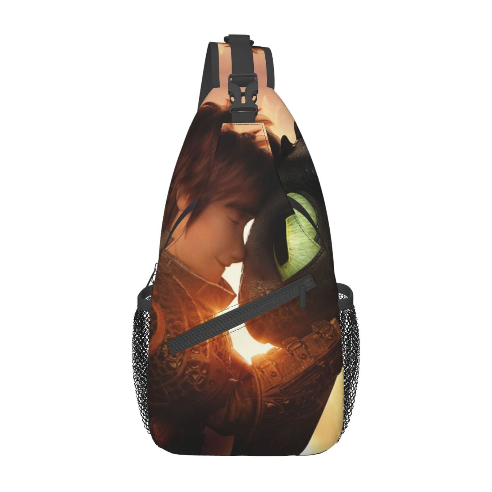 Adult Sling Bag How To Train Your Dragon Toothless Chest Bags Crossbody ...
