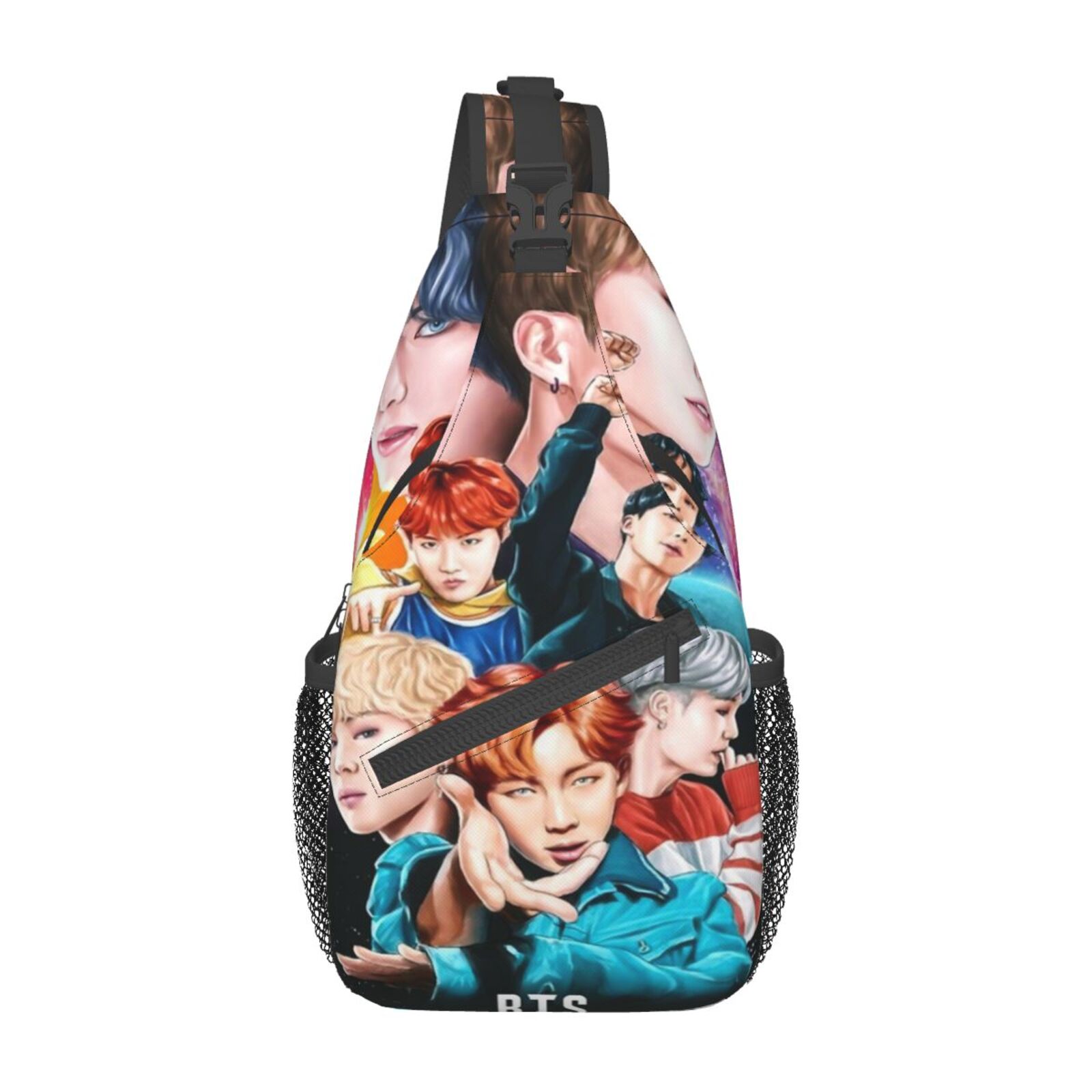 Adult Sling Bag Kpop BTS Chest Bags Crossbody Casual Daypacks Shoulder ...