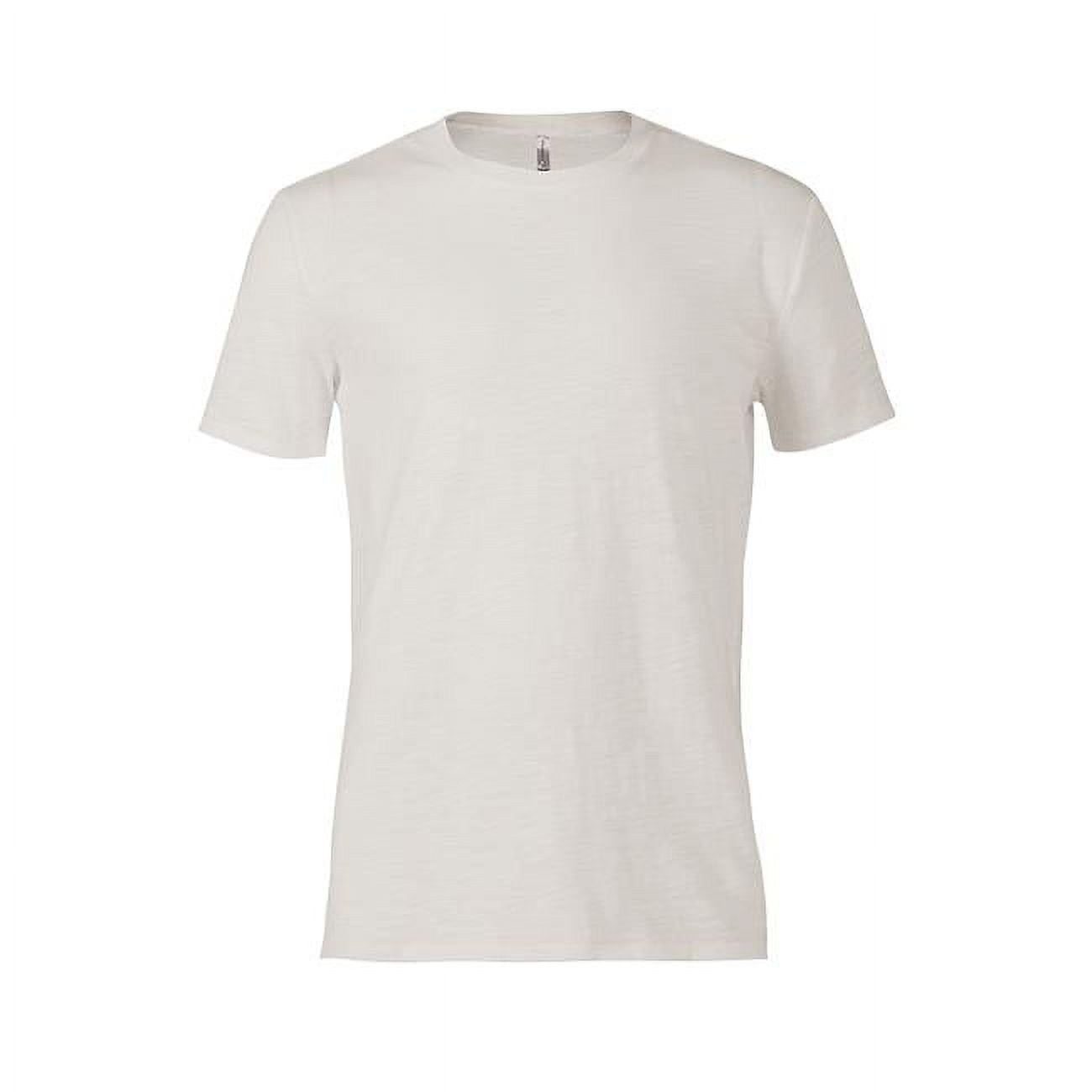 Adult Slub Short Sleeve Crew Neck T-Shirt, Parchment - Medium - Walmart.com