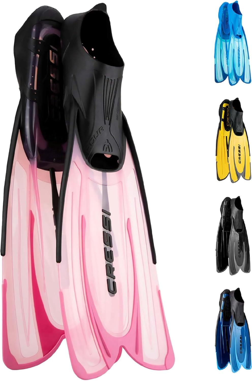 Adult Snorkeling Fins With Self Adjustable Comfortable Full Foot Pocket