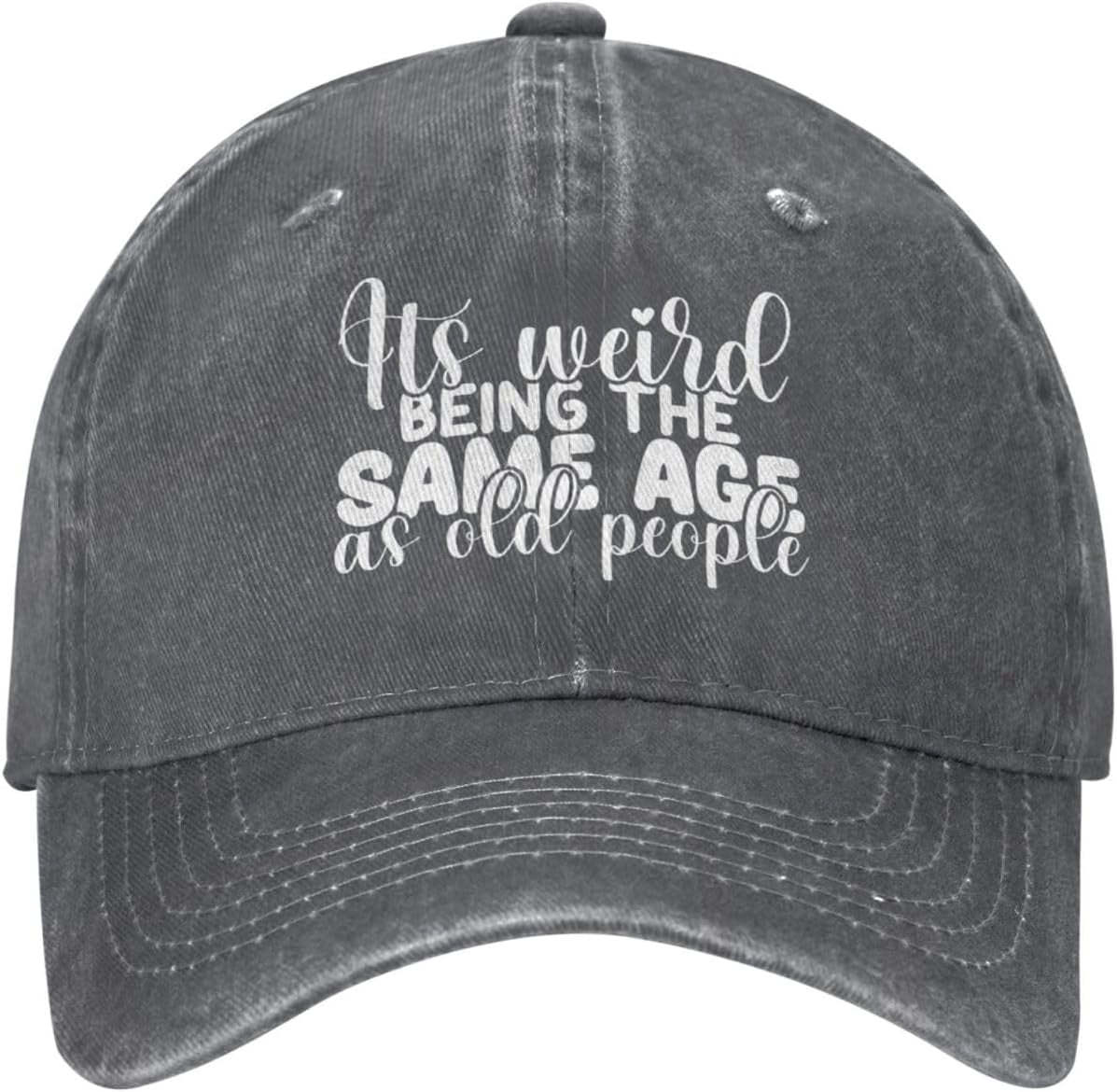Adult Soft Trucker Hat Adjustable Sun Hat It's Weird Being The Same Age ...