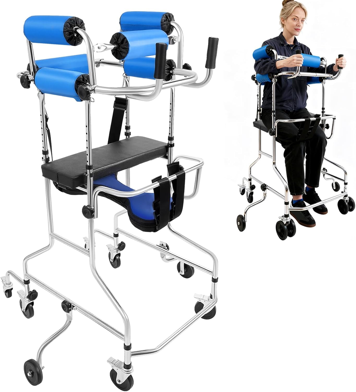 Adult Standing Walker for Seniors, Hemiplegia Rehabilitation Standing ...