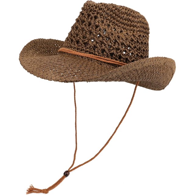 Adult Sun Straw Western Cowboy Hat - Walmart.com