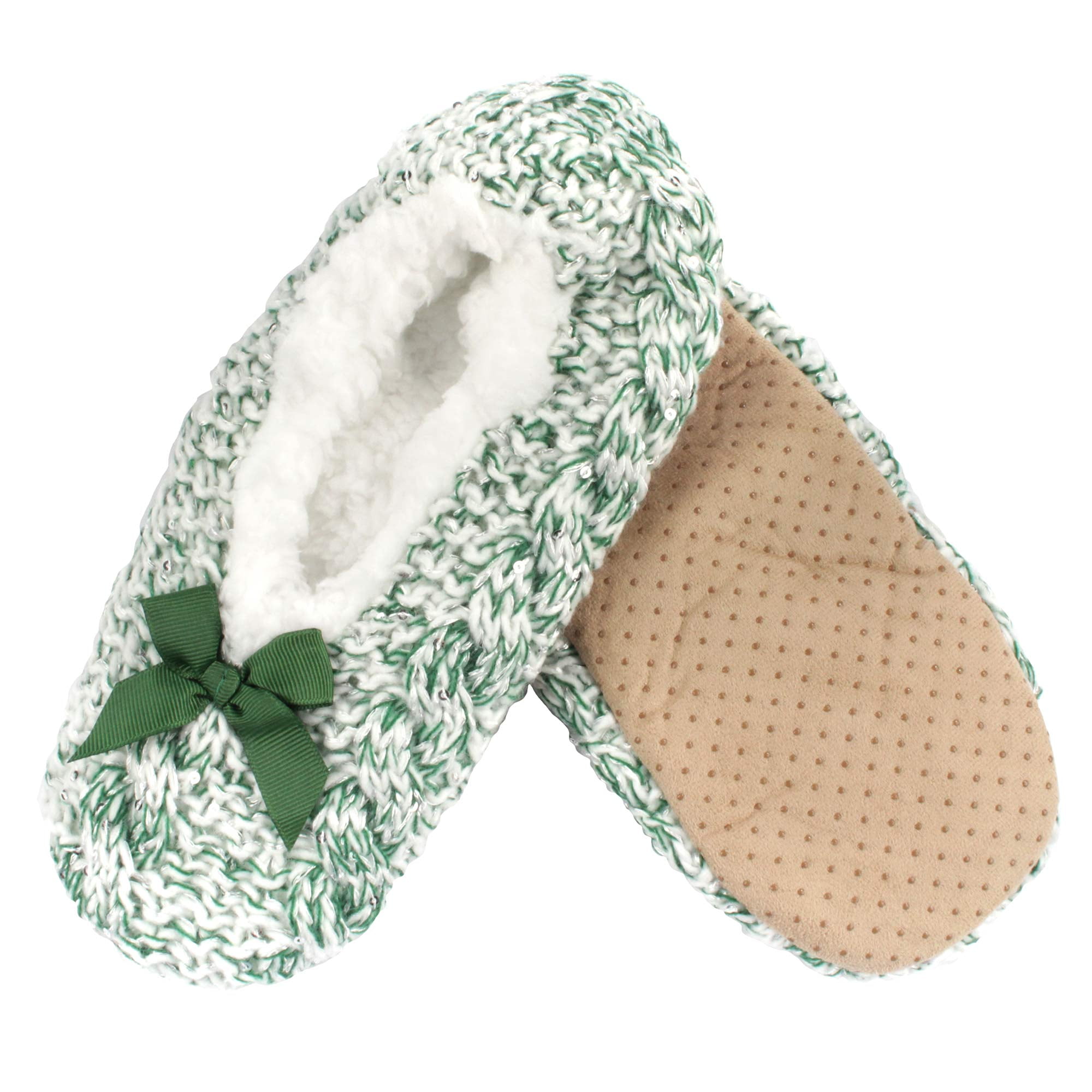 Adult Super Soft Warm Cozy Fuzzy Soft Touch Slippers Non-Slip Lined ...