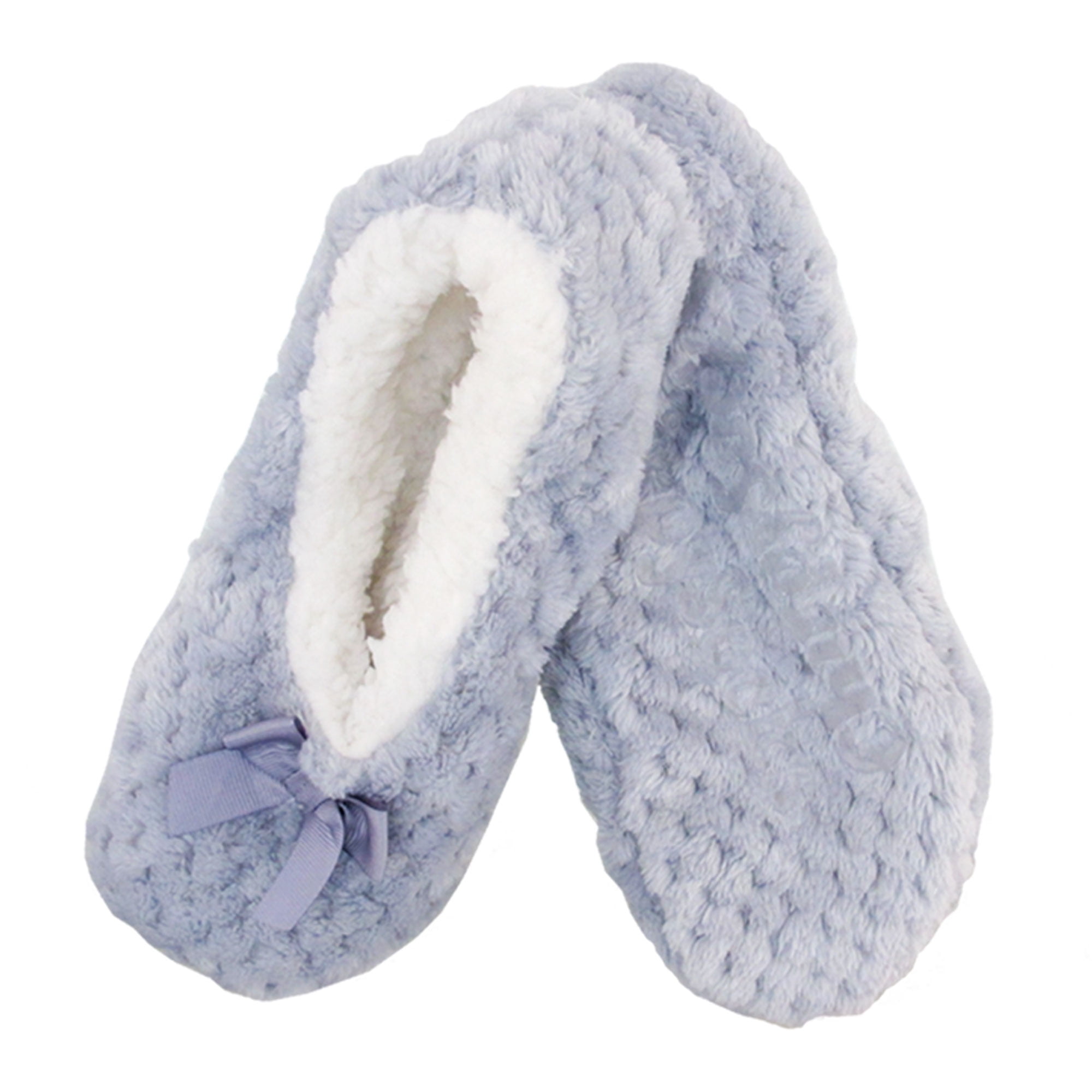 BambooMN Women's Warm Soft Touch Home Slippers with Non-Slip Grips ...