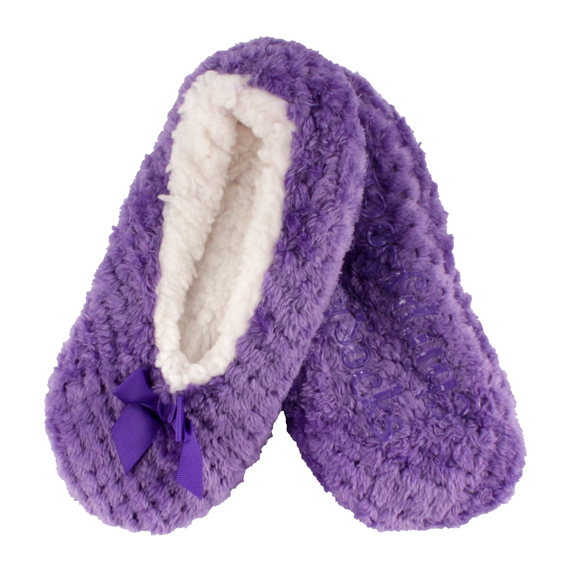 Adult Super Soft Warm Cozy Fuzzy Soft Touch Slippers Non-Slip Lined ...