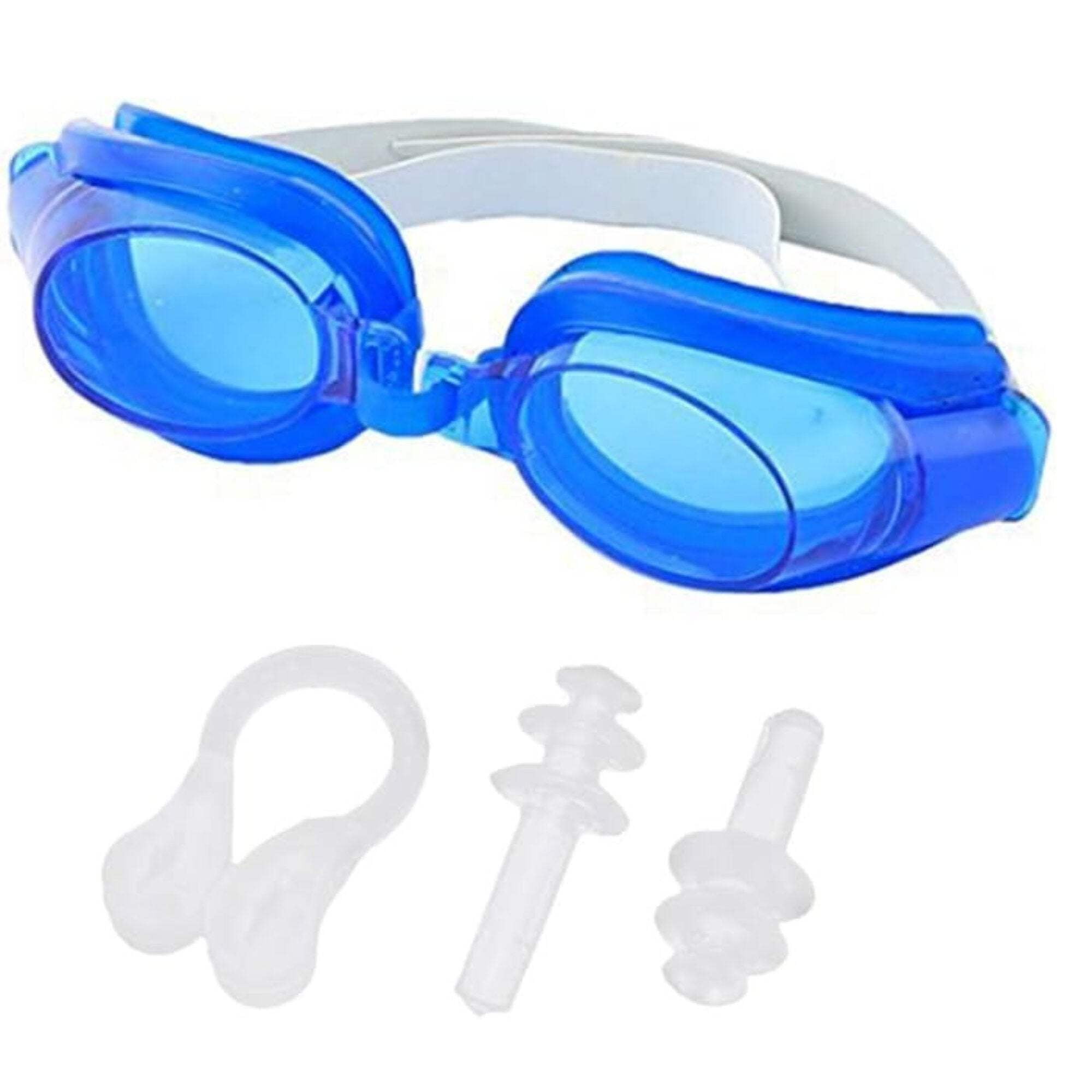 Adult Swim Goggles with Earplugs Nose Clip: 1CT - Walmart.com