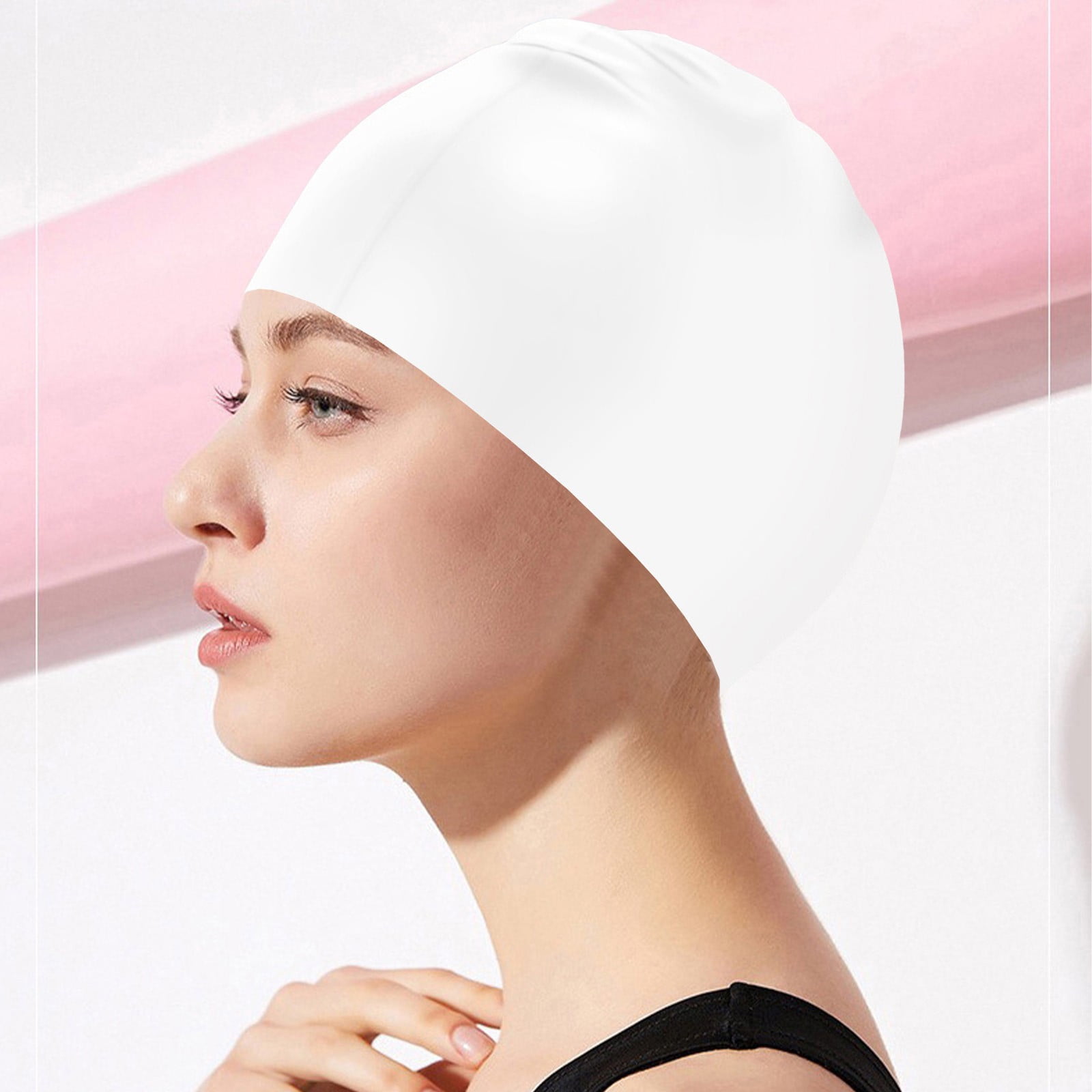 Adult Swimming Cap, Watertight Plus Size Swim Cap for Men and Women ...