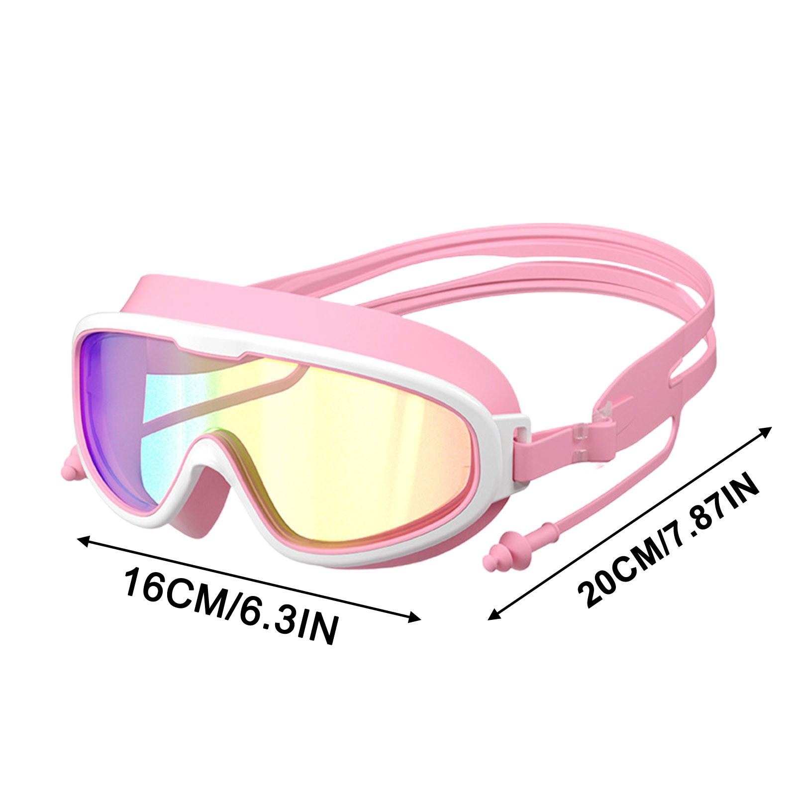 Adult Swimming Goggles, Leak-Proof, Anti-Fog Pool Glasses, Wide View ...