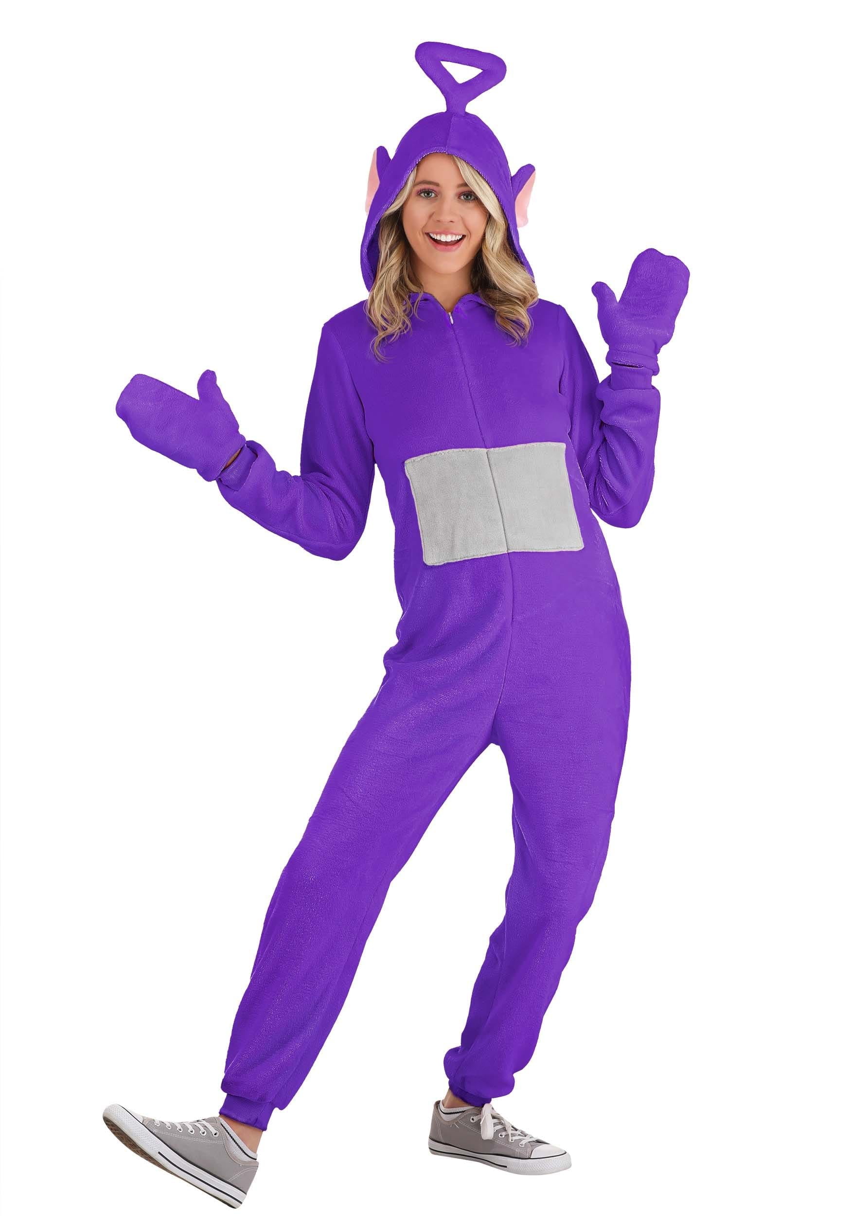 Halloween Adult Teletubbies Tinky Winky Jumpsuit Costume - Walmart.com