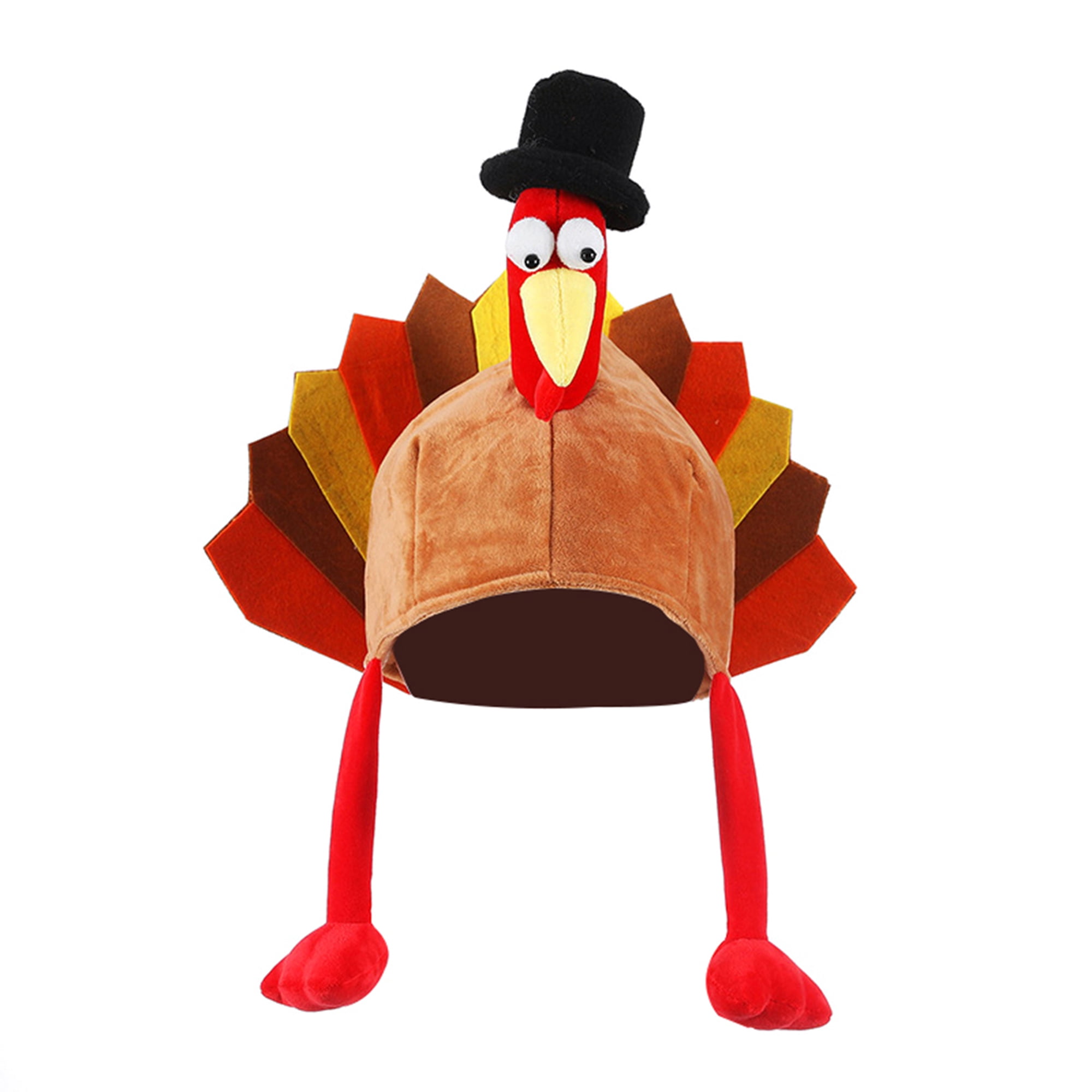 Adult Thanksgiving Christmas Turkey Beanie Hat Cap Cute Cartoon Animal ...