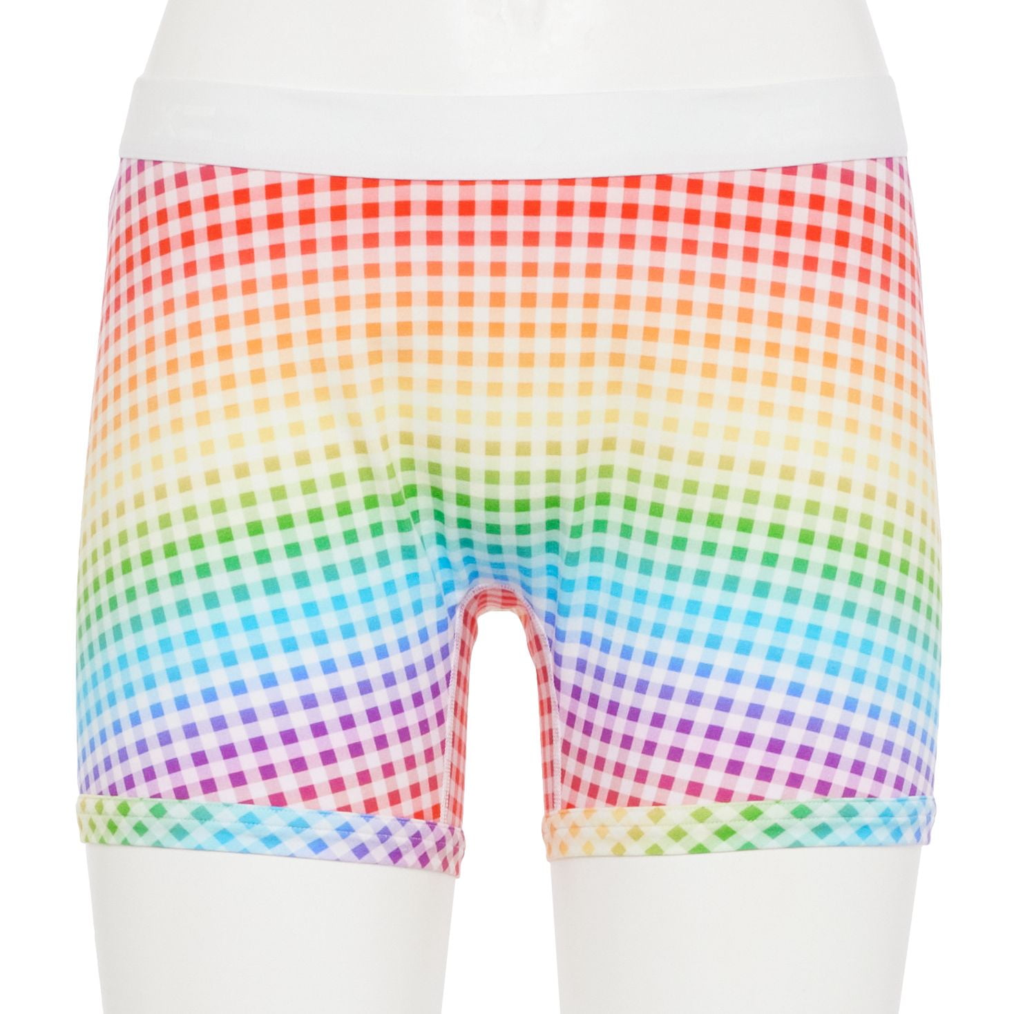 Adult TomboyX Signature Soft Cotton-Blend Jersey Trunks Color: Rainbow ...