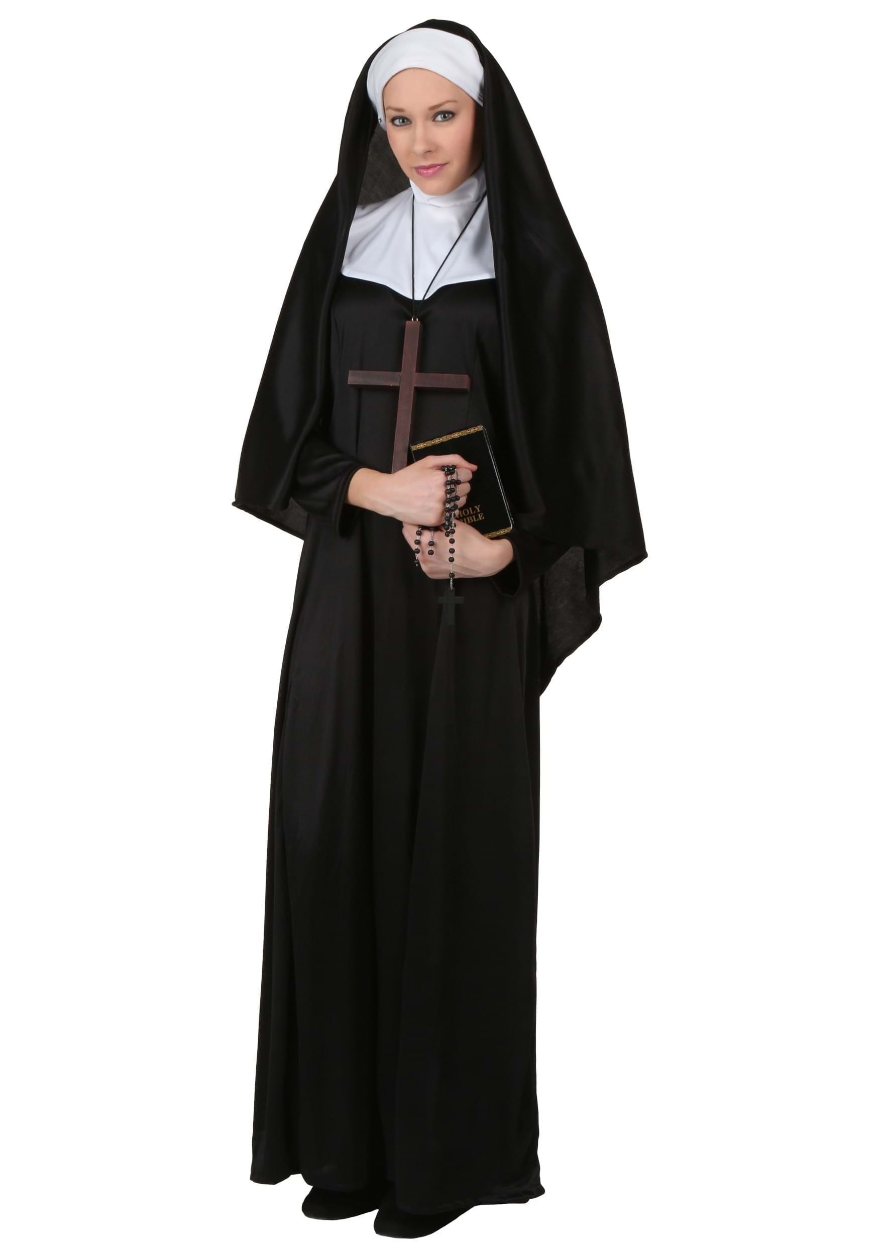 Halloween Adult Traditional Nun Costume for Parties and Events ...