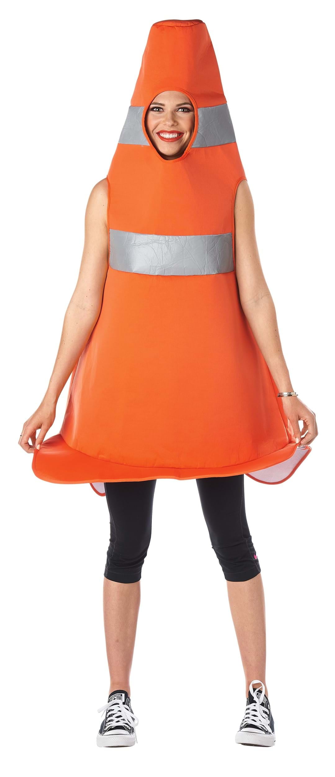 Adult Traffic Cone Costume - Walmart.com