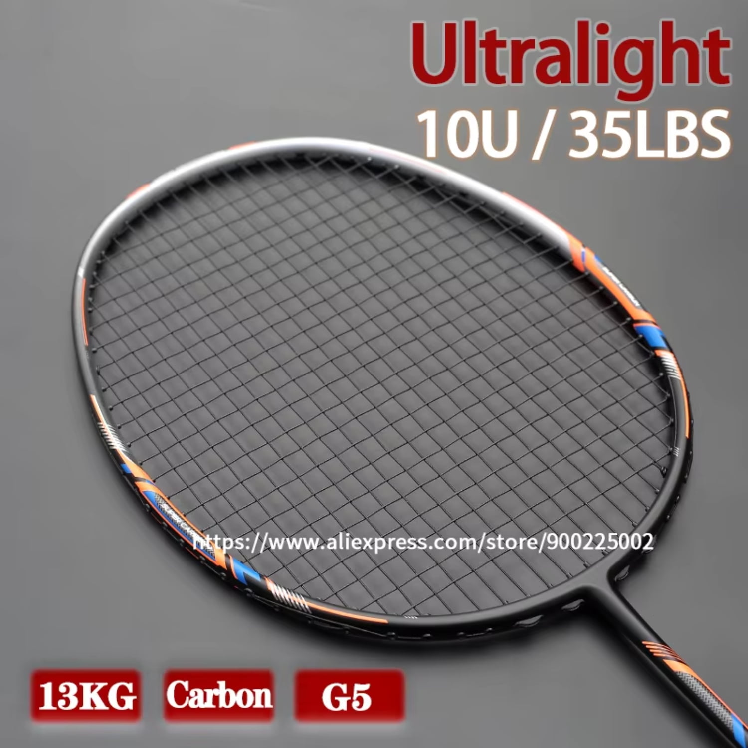 Adult Training Badminton Racquet with Full Carbon Fiber Construction ...