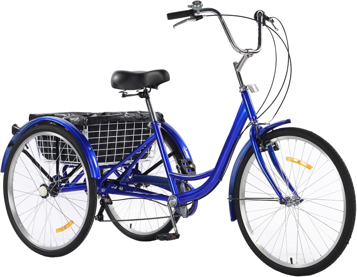 Adult Tricycles 24 & 26 Inch, 7-Speed 3-Wheel Bikes for Men and Women ...