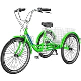 Adult Tricycles 7 Speed 24 inch Three Wheel Bike Cruiser Trike with Low ...
