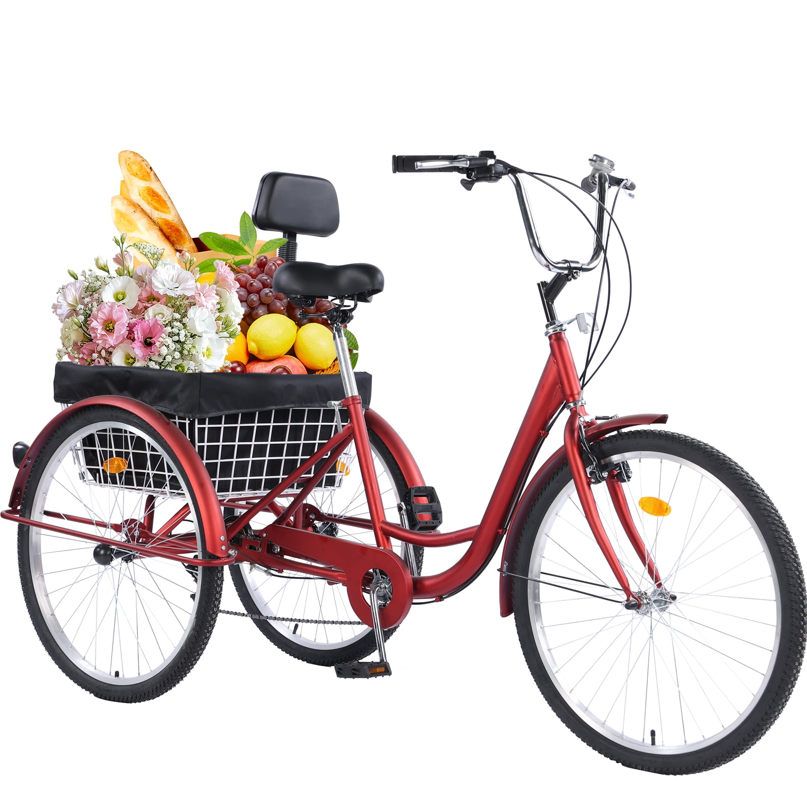 Customer reviews for Adult Tricycles, 7 Speed Adult Trikes 24 inch 3 ...
