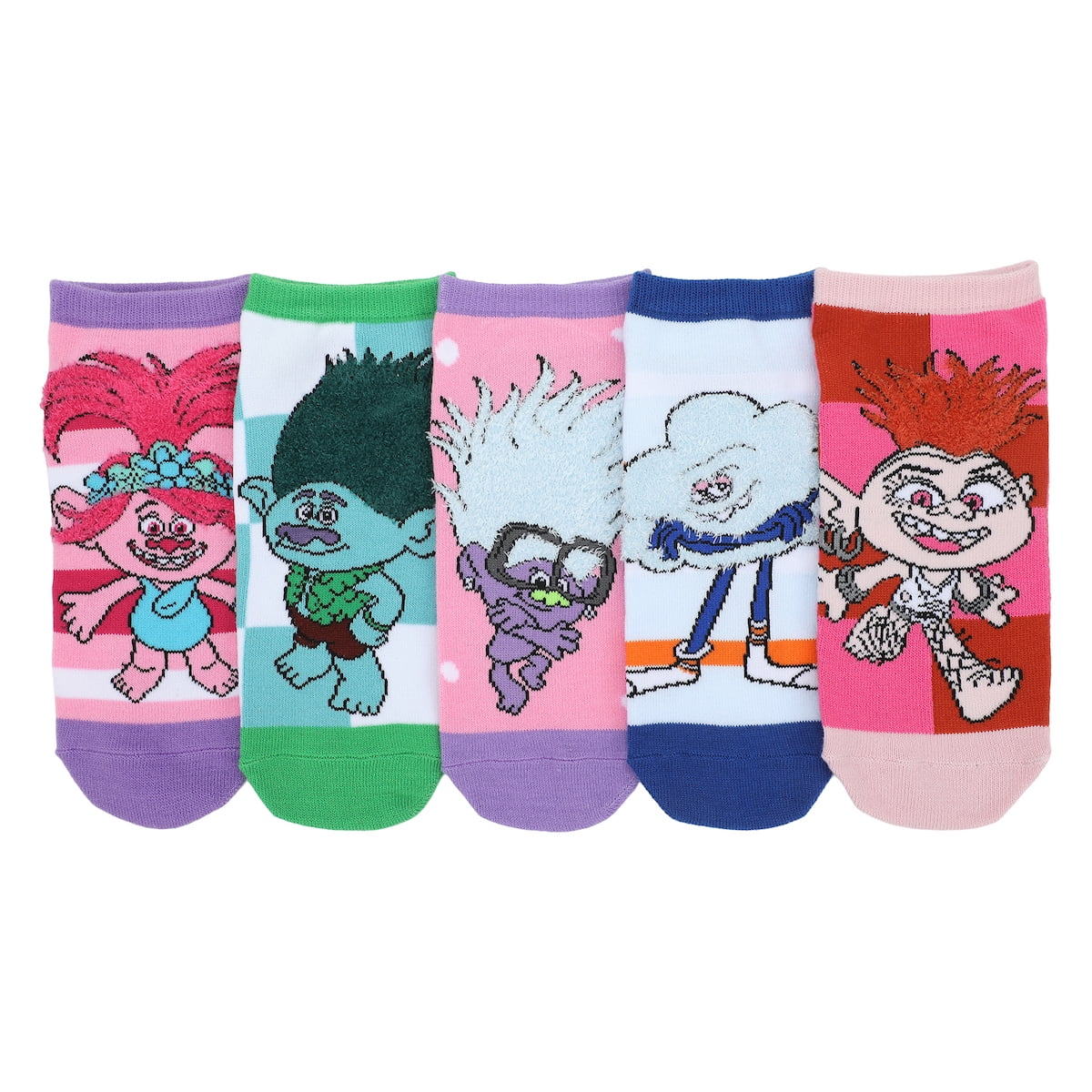 Adult Trolls 3 Movie Ankle Socks 5-Pack - Colorful Fun for Your Feet ...