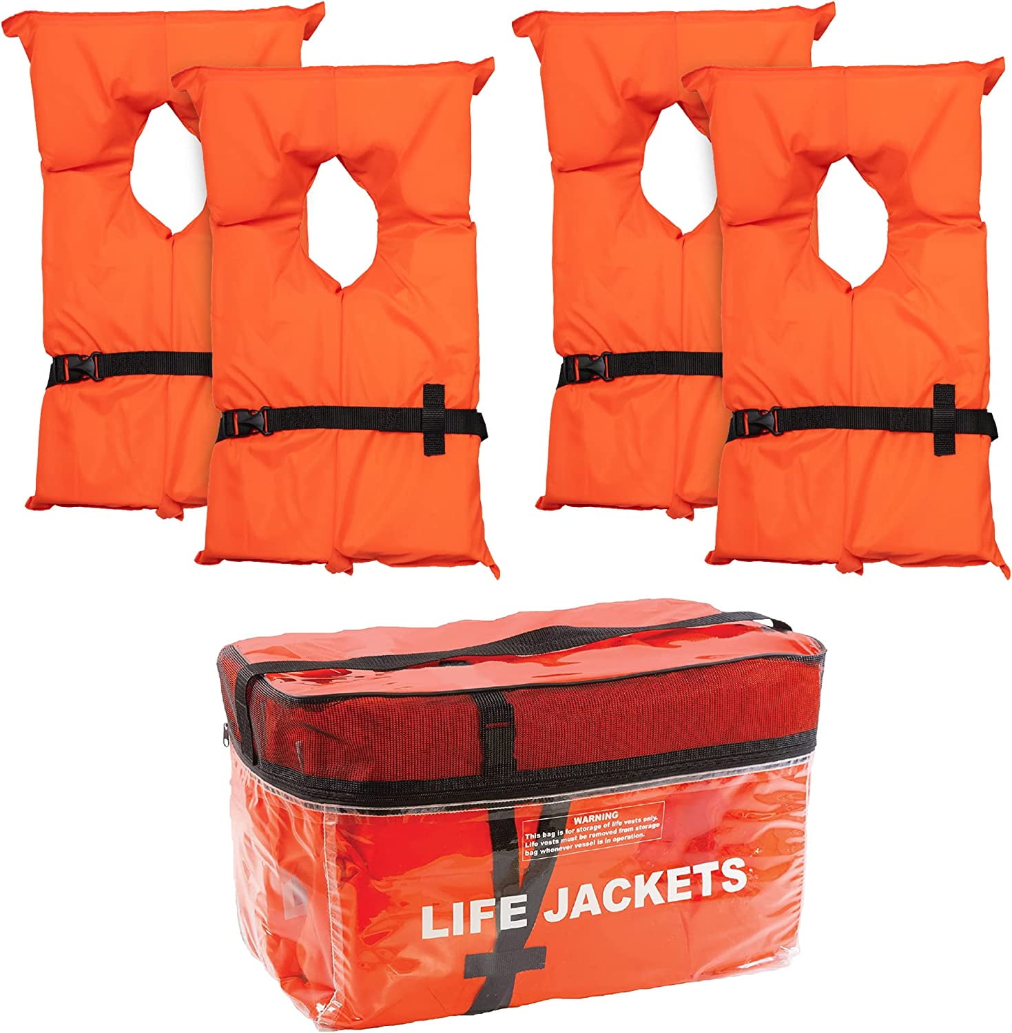 Adult Type II Keyhole Life Jacket, Multiple Colors and Sizes, Coast ...