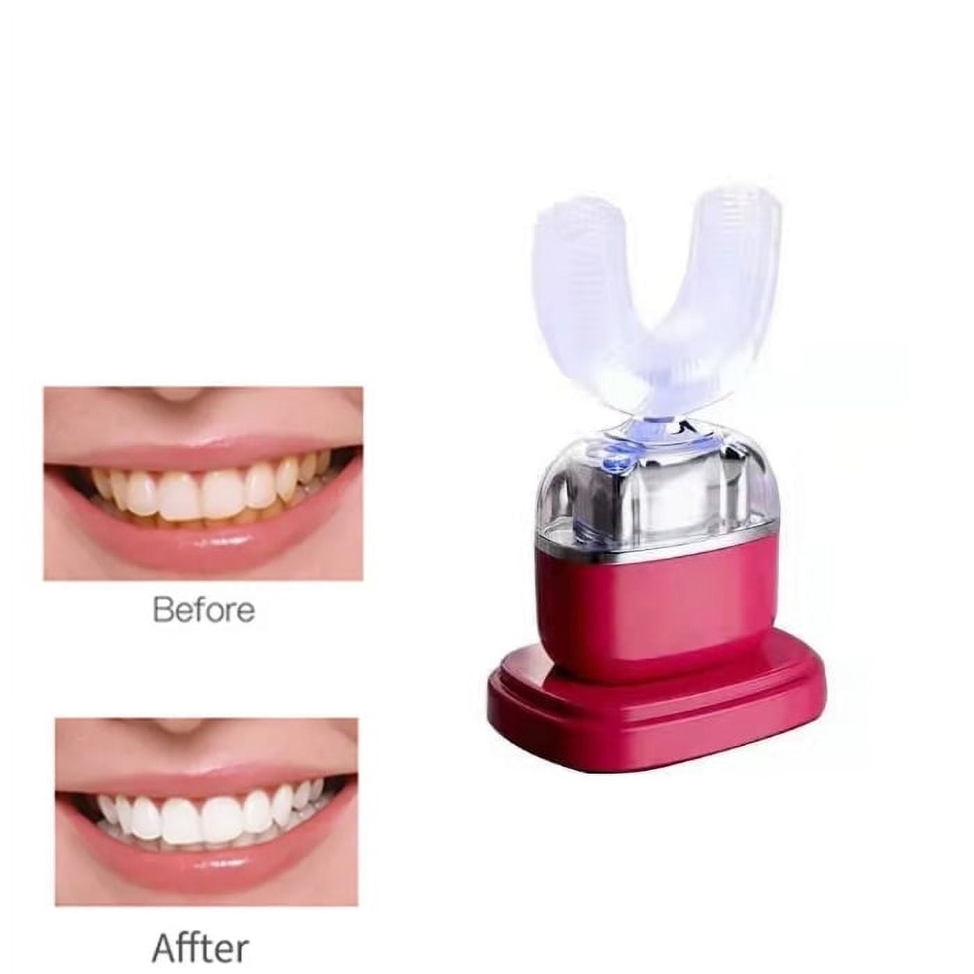 Adult U Shaped Electric Toothbrush with Water cup, 3 Cleaning Modes ...