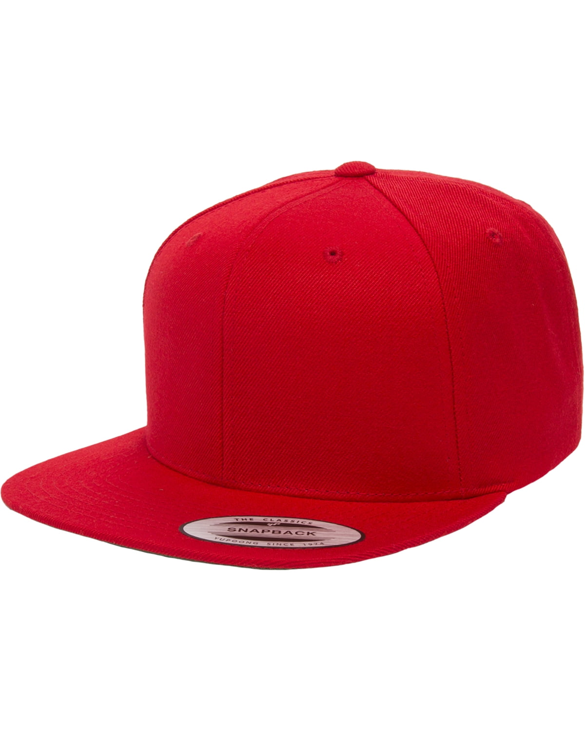 Adult Unisex 6-Panel Structured Flat Visor Classic Snapback - Walmart.com