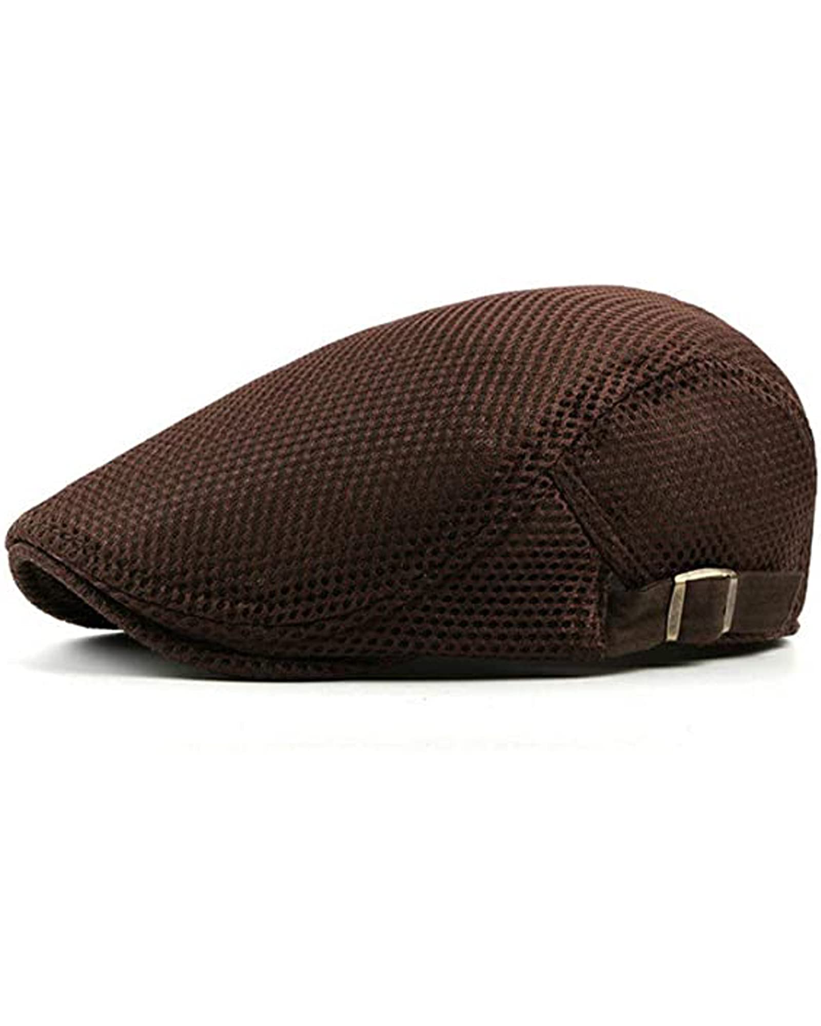 Adult Unisex Beret Hat Solid Color Cap Breathable Mesh Curved Visor ...