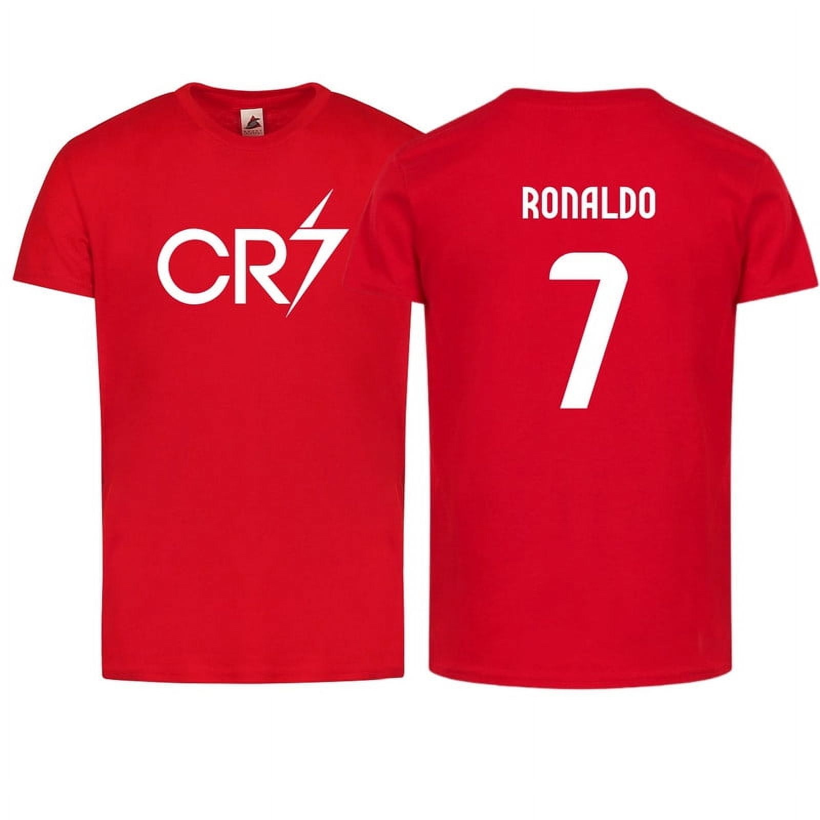 Adult Unisex CR7 Ronaldo #7 Short Sleeve Tee – Super-Soft Soccer Fan ...